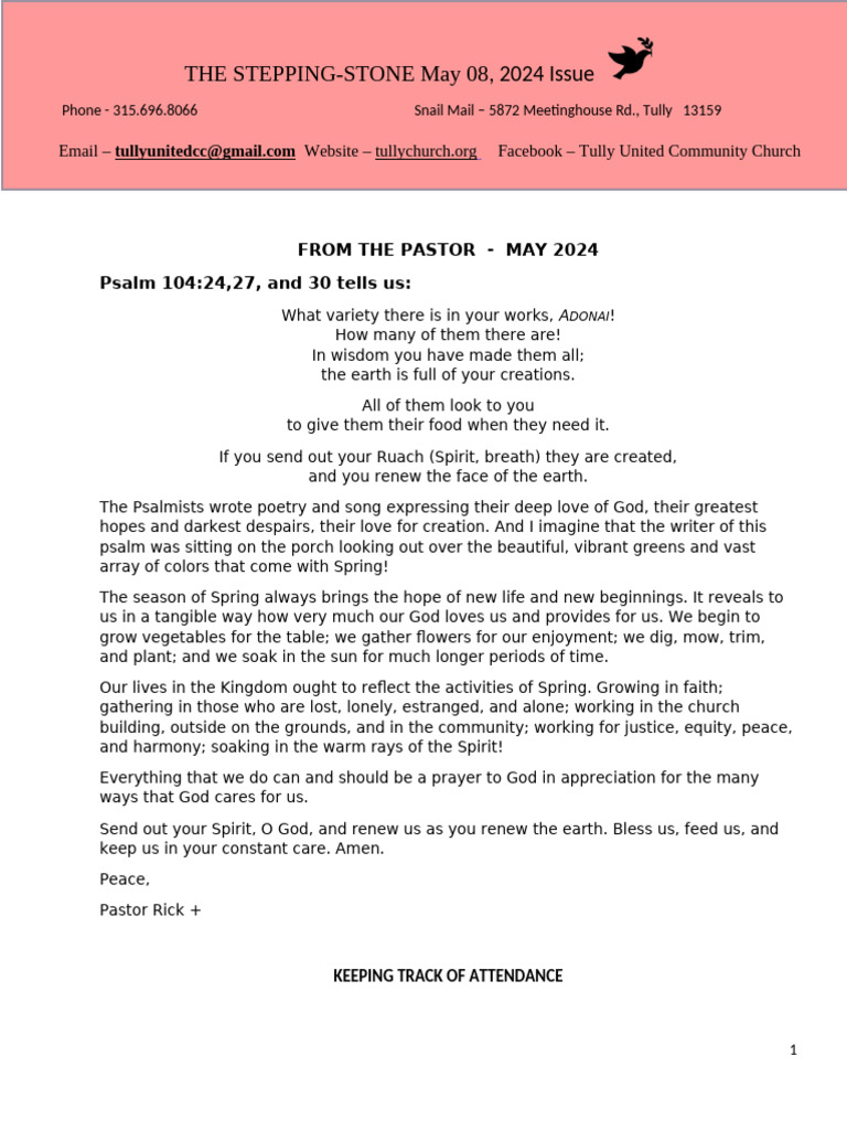 Stepping Stone 05!08!2024 | PDF | Lunch
