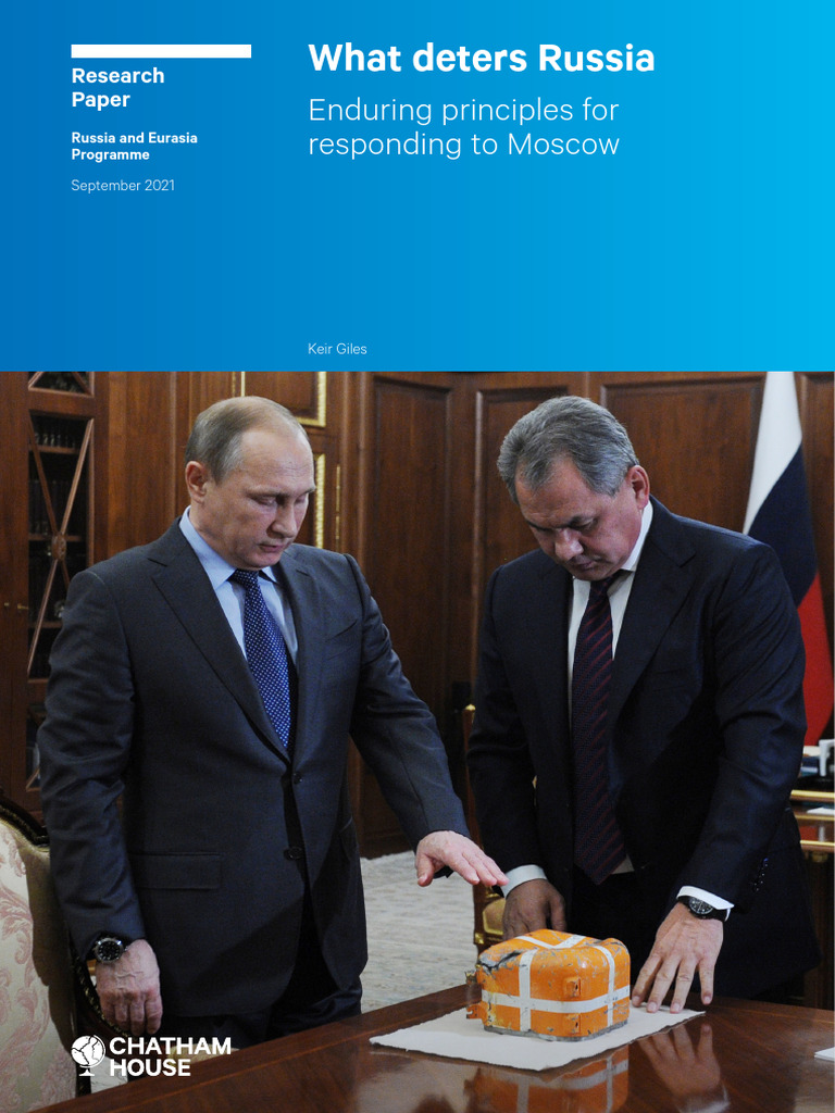 21 09 23 What Deters Russia Giles | PDF | Deterrence Theory | Crime ...