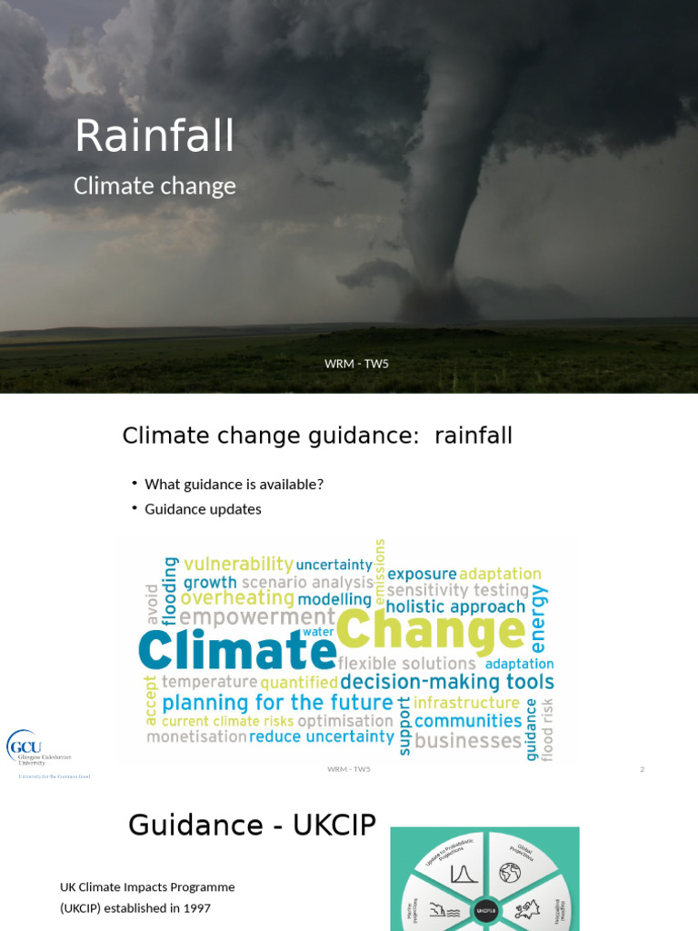 TW5 - Climate Change & Greenfield Runoff | PDF | Surface Runoff | Flood