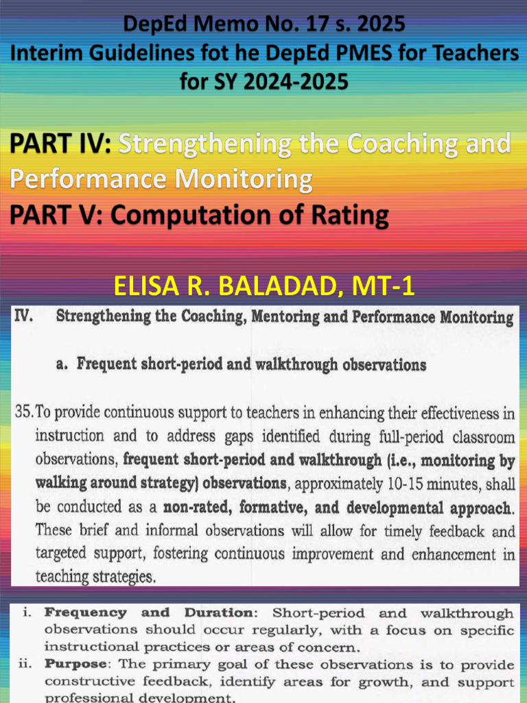 Pmes 2024-25 4TH Q | PDF