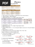 Formula Sheet - Physics Class 10 CBSE | PDF | Teaching Methods & Materials