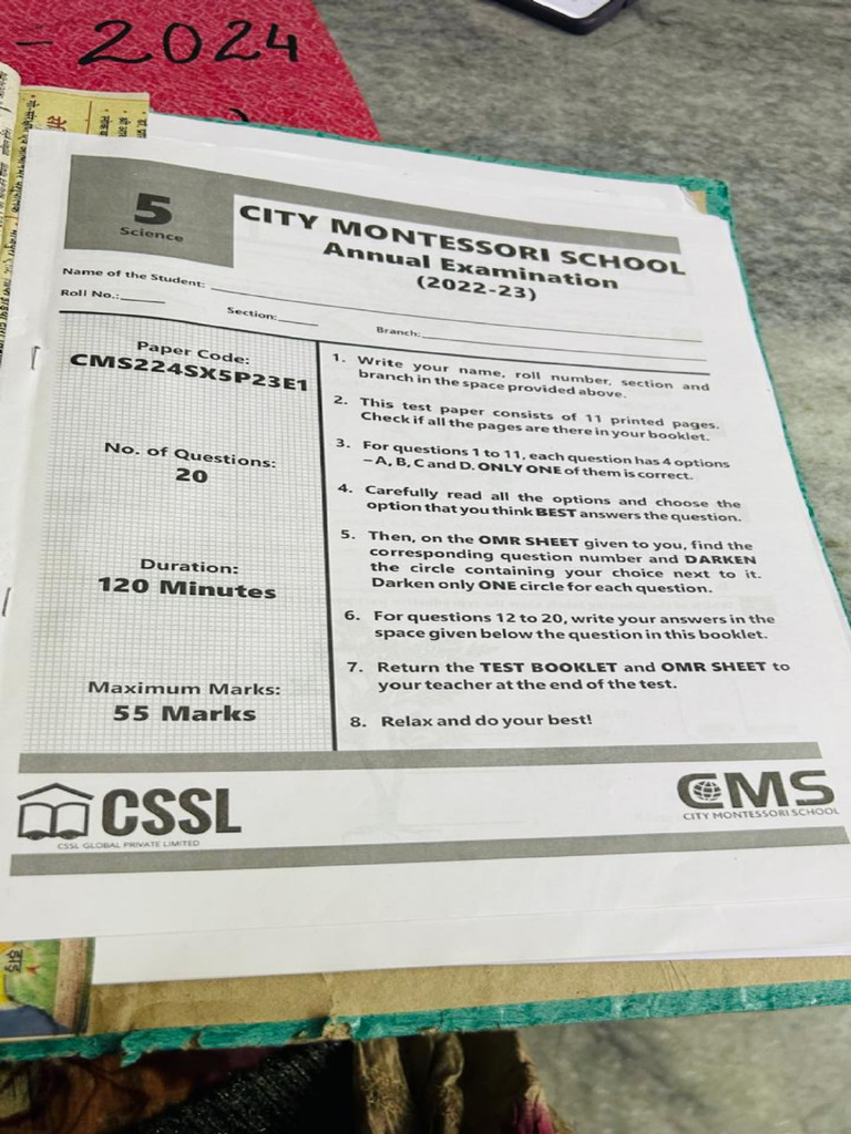 Annual Papers Class 5 Session 22-23 | PDF