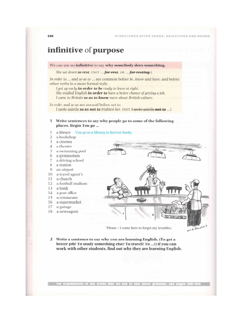 HEW TEST Infinitive of Purpose 192 | PDF