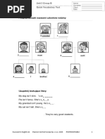 English A1 Vocabulary and Grammar Test | PDF
