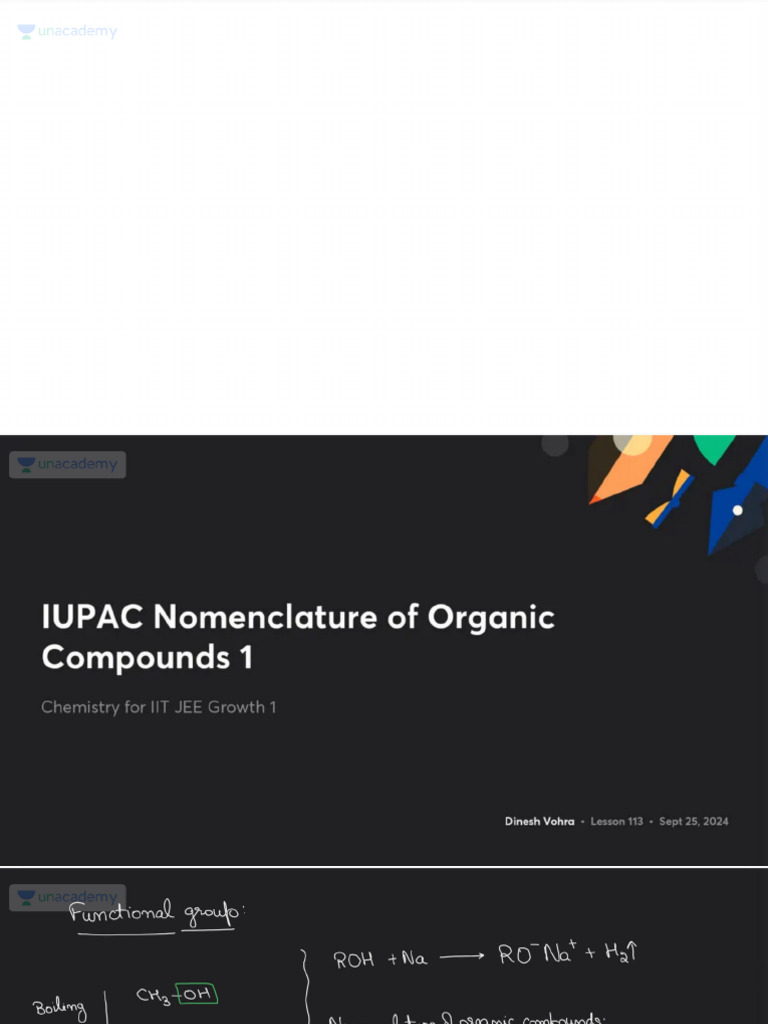 IUPAC Nomenclature of Organic Compounds 1 With Anno 2 | PDF