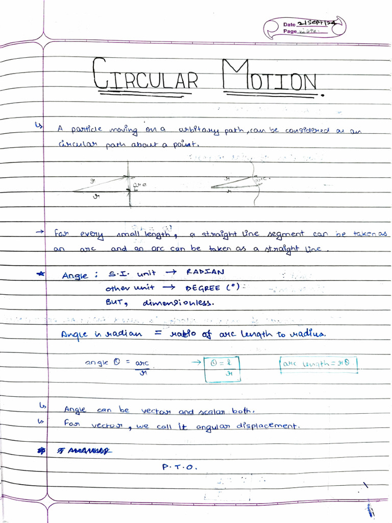 Angular Motion and Velocity Concepts | PDF | Physics | Physical Phenomena
