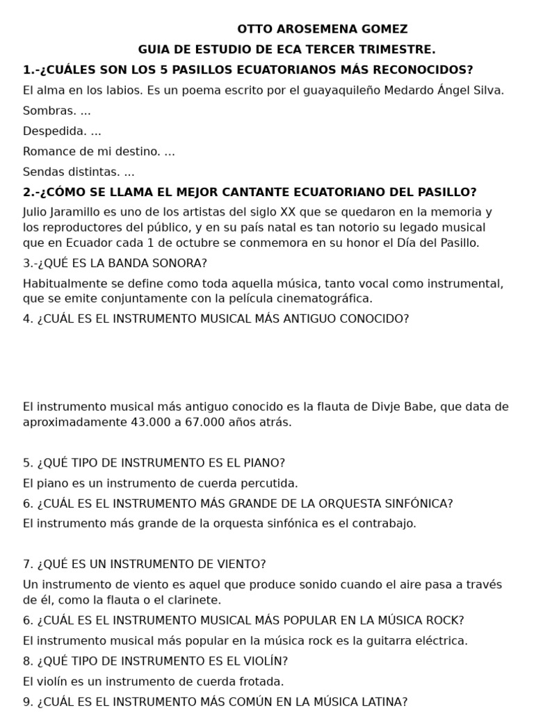 Eca Segundo | PDF | Color | Instrumentos musicales