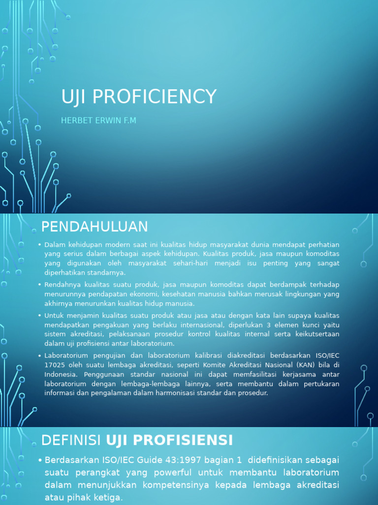 Pengenalan Uji Proficiency | PDF