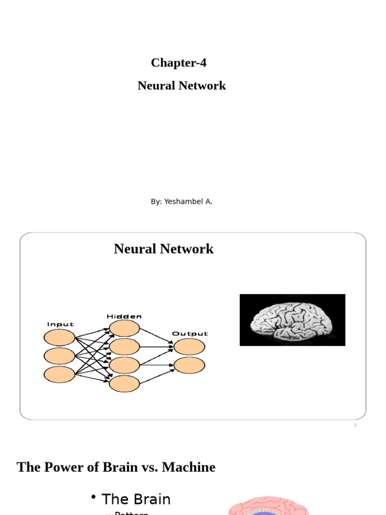 Chapter 4 Neural Network | PDF | Deep Learning | Cognitive Science