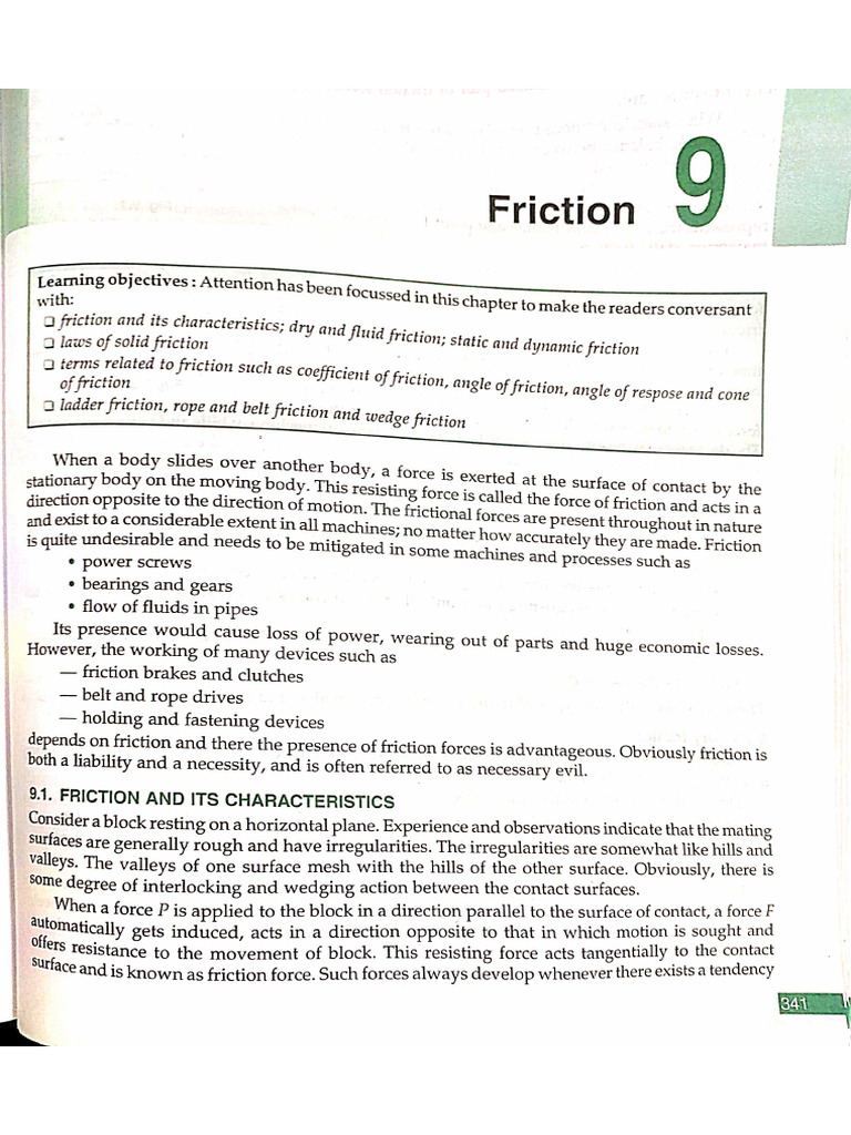 Friction (DS Kumar) | PDF