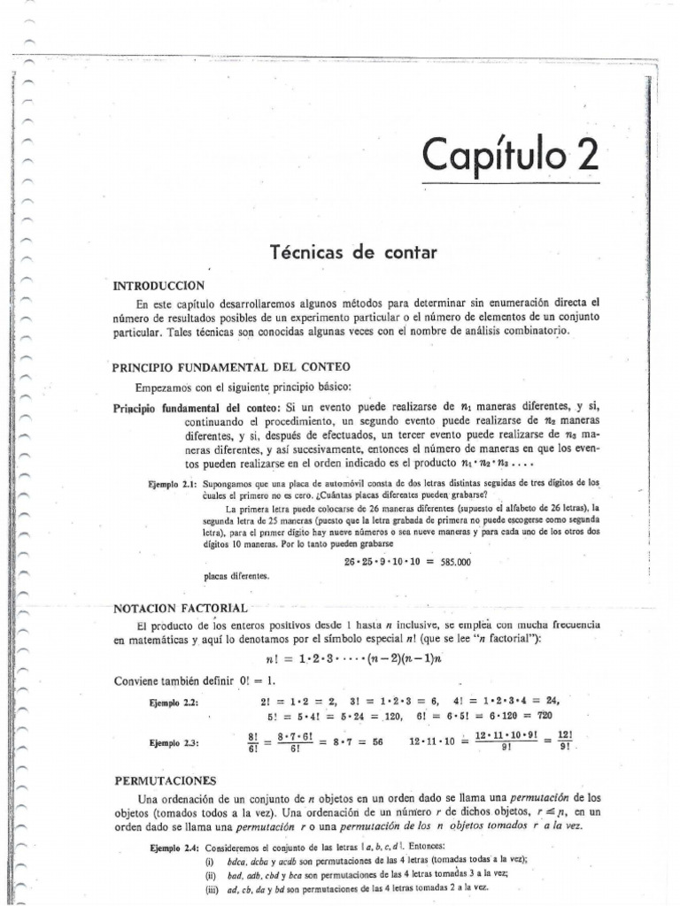 Tecnicas de Conteo | PDF