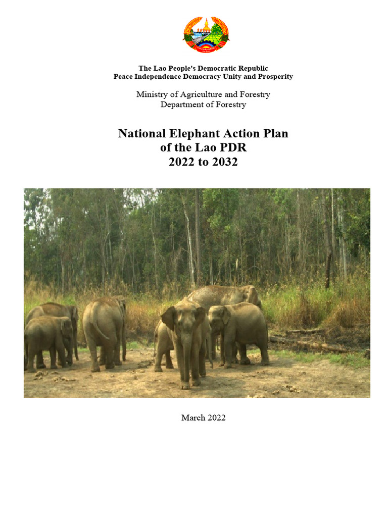 Elephant Action Plan - English | PDF | Conservation Biology | Cites