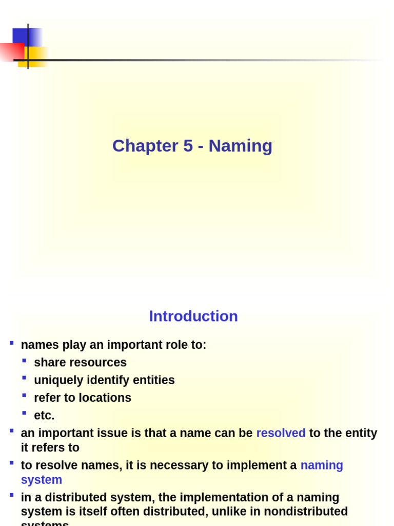 Chapter 5 Naming | PDF | Domain Name System | Domain Name