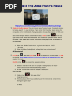 Anne Frank Virtual Tour Webquest | PDF