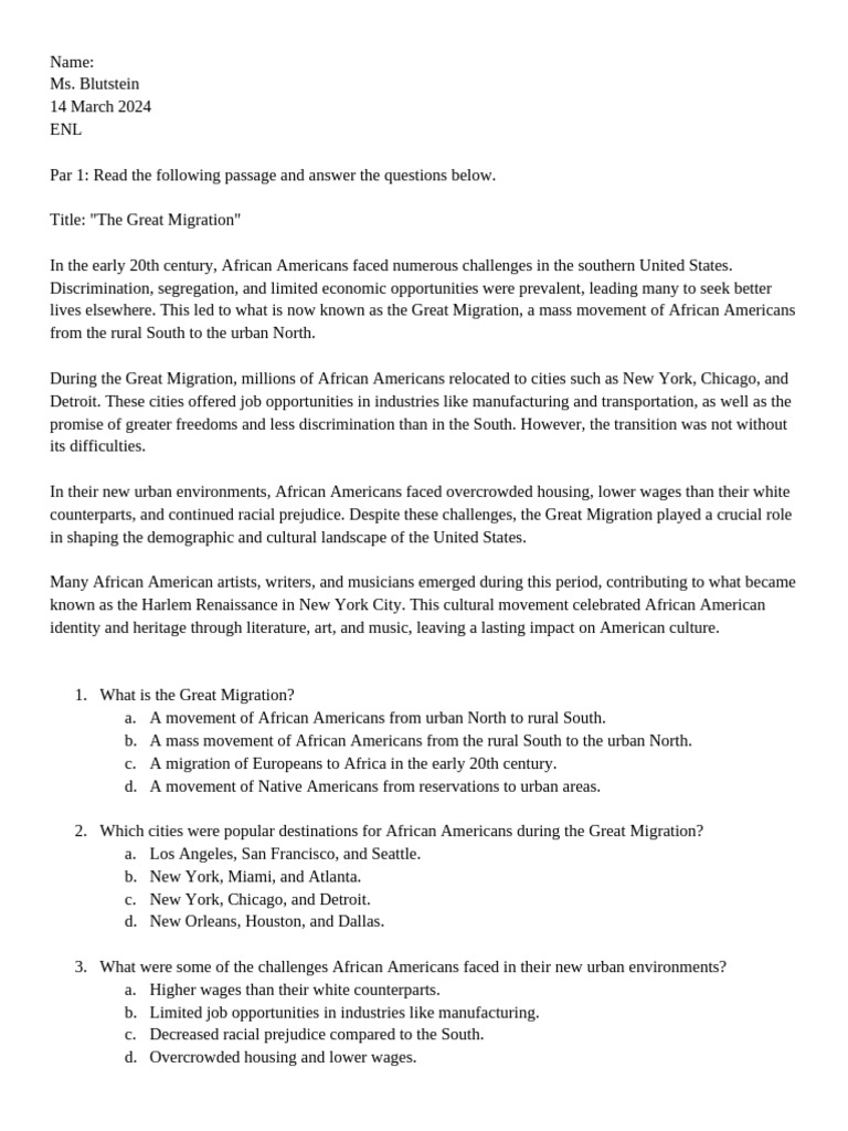 Reading Comprehension and Subject - Verb | PDF | Southern United States ...