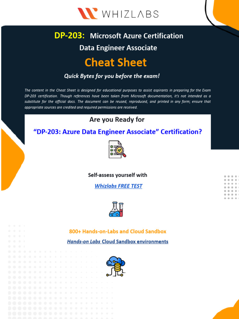 Whiz Cheat Sheet DP 203 v2 | PDF | Databases | Apache Spark