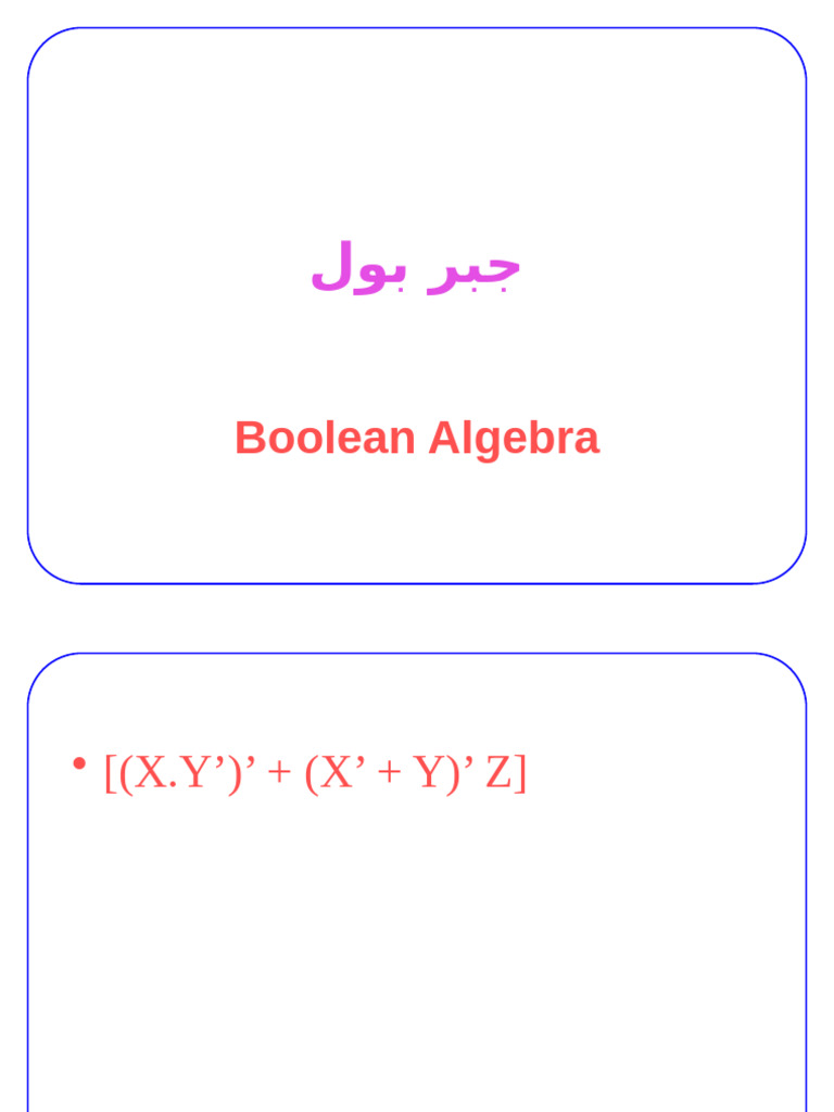 02 - Boolean Algebra-C - Examples | PDF