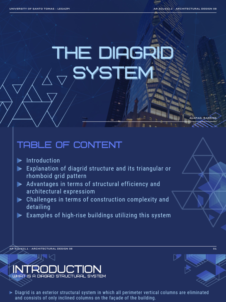 Diagrid System | PDF | Beam (Structure) | Civil Engineering