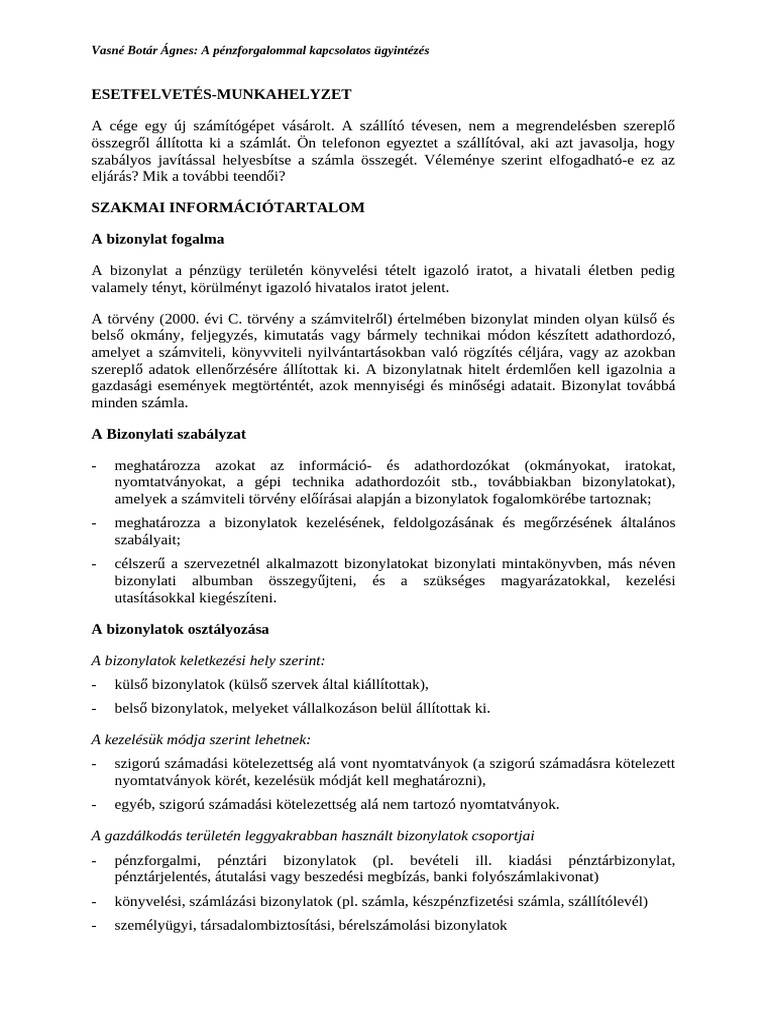 0061-Pénzforgalom | PDF