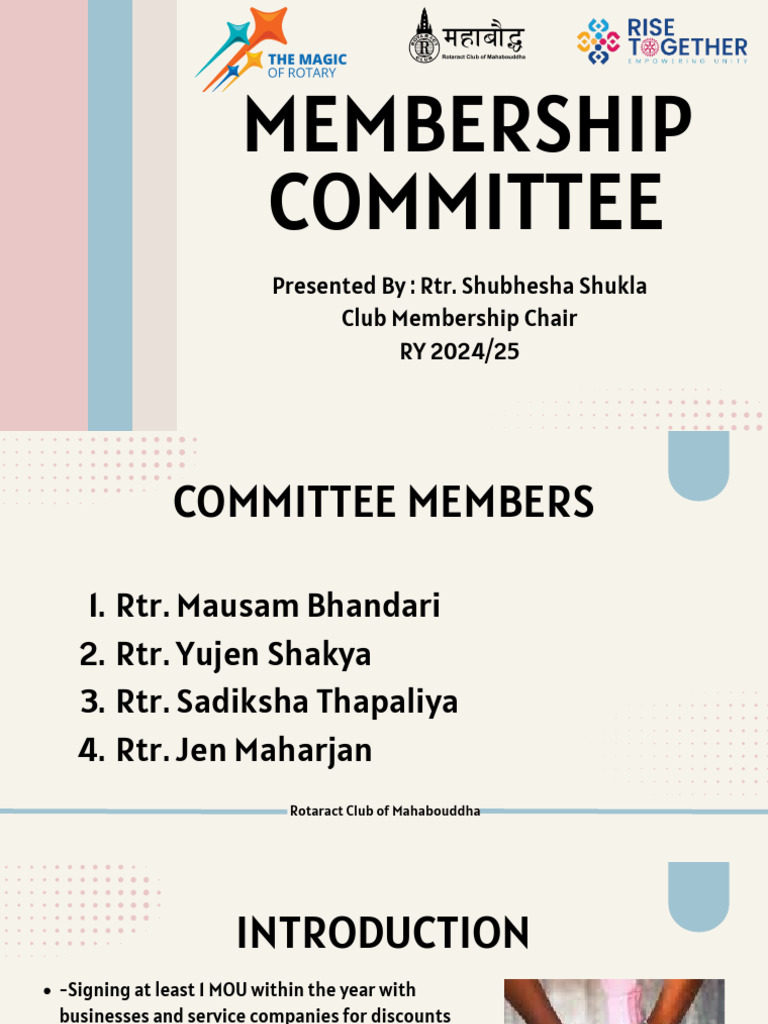 Rotaract Club Membership Goals | PDF