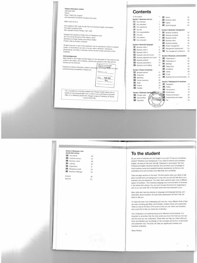 Longman - Business English Vocabulary | PDF