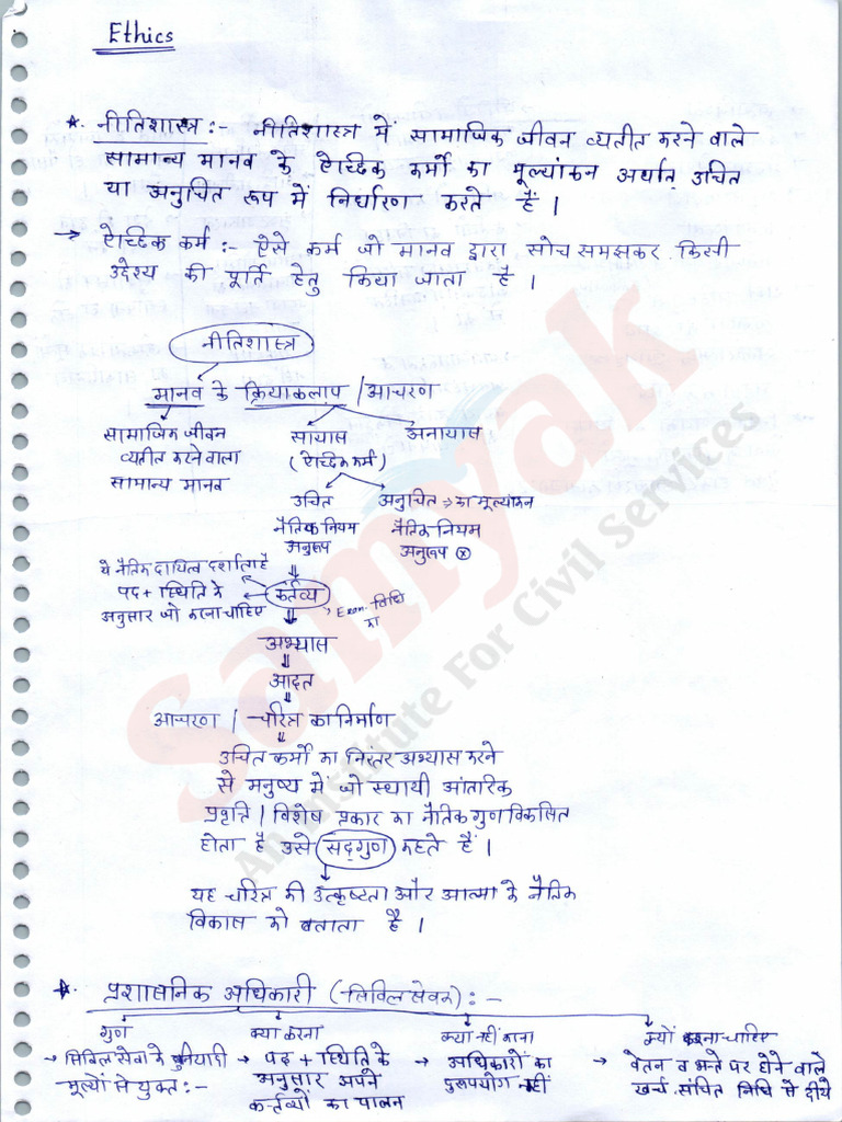 Ethics Notes Dharmendra Kumar Sir 2023 | PDF