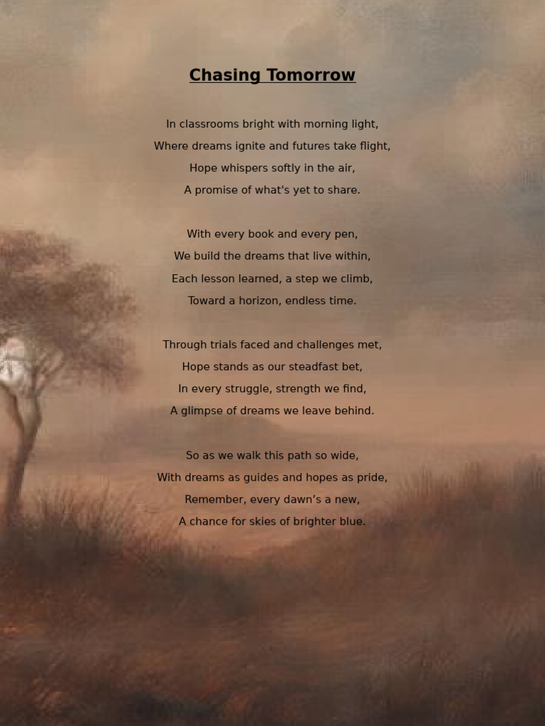 Chasing Tomorrow by Aarav XB | PDF