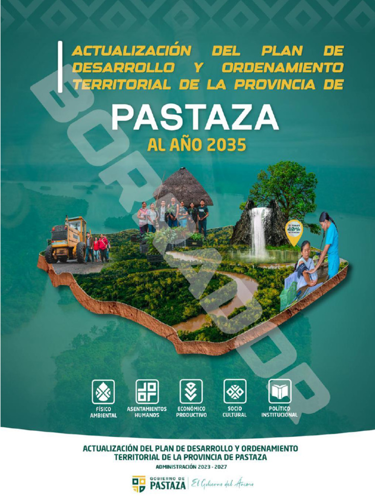 Actualizacion Pdot Provincia Pastaza 2023 2027 | PDF | Sustentabilidad | Infraestructura
