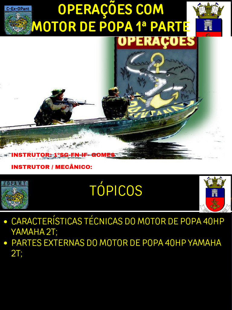 Operações e Manutenção do Motor de Popa | PDF | Motores | Carburador