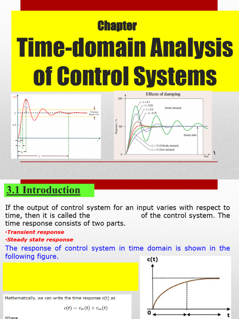 Chapter(3)-Time Domain Analysis | PDF | Function (Mathematics) | Steady State