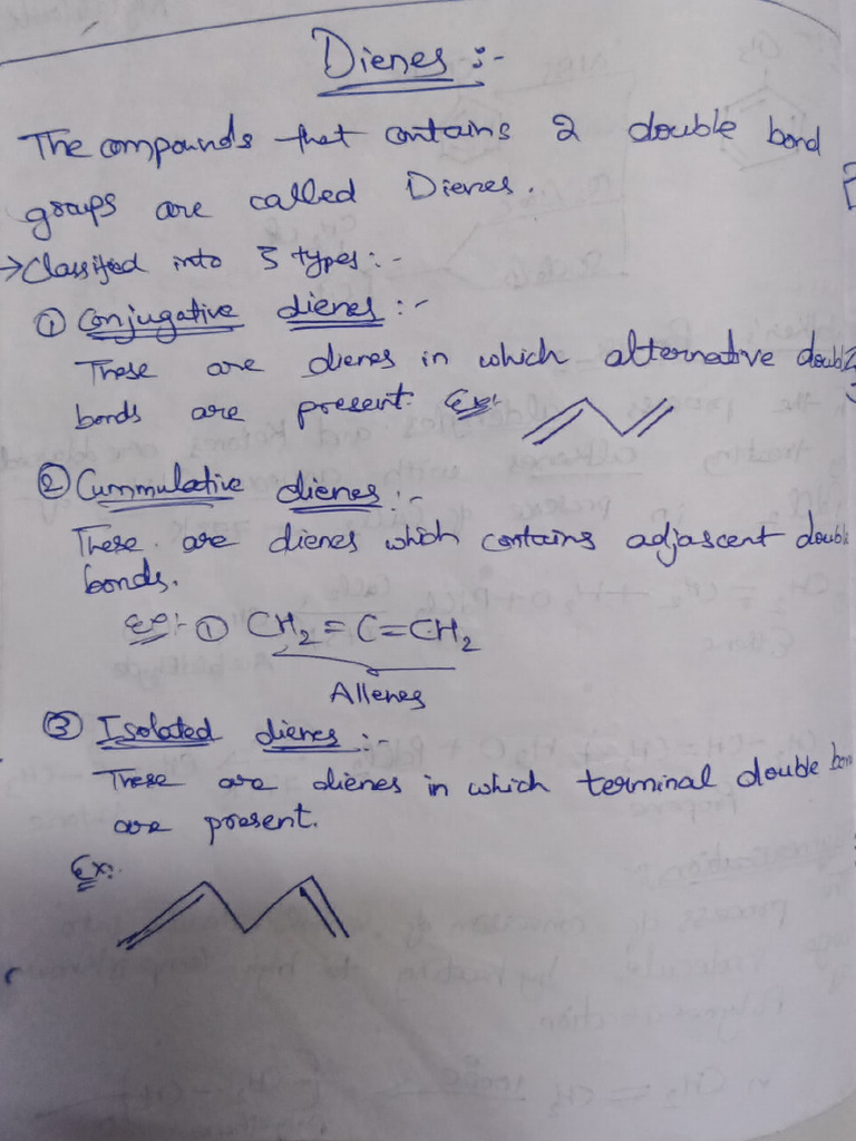 Dienes, Alkynes, Benzene Organic Chemistry CW | PDF
