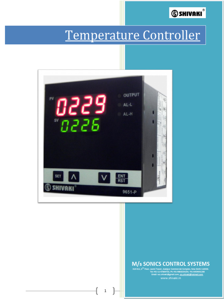 Pid Temperature Controller Led Display | PDF | Relay | Electronics