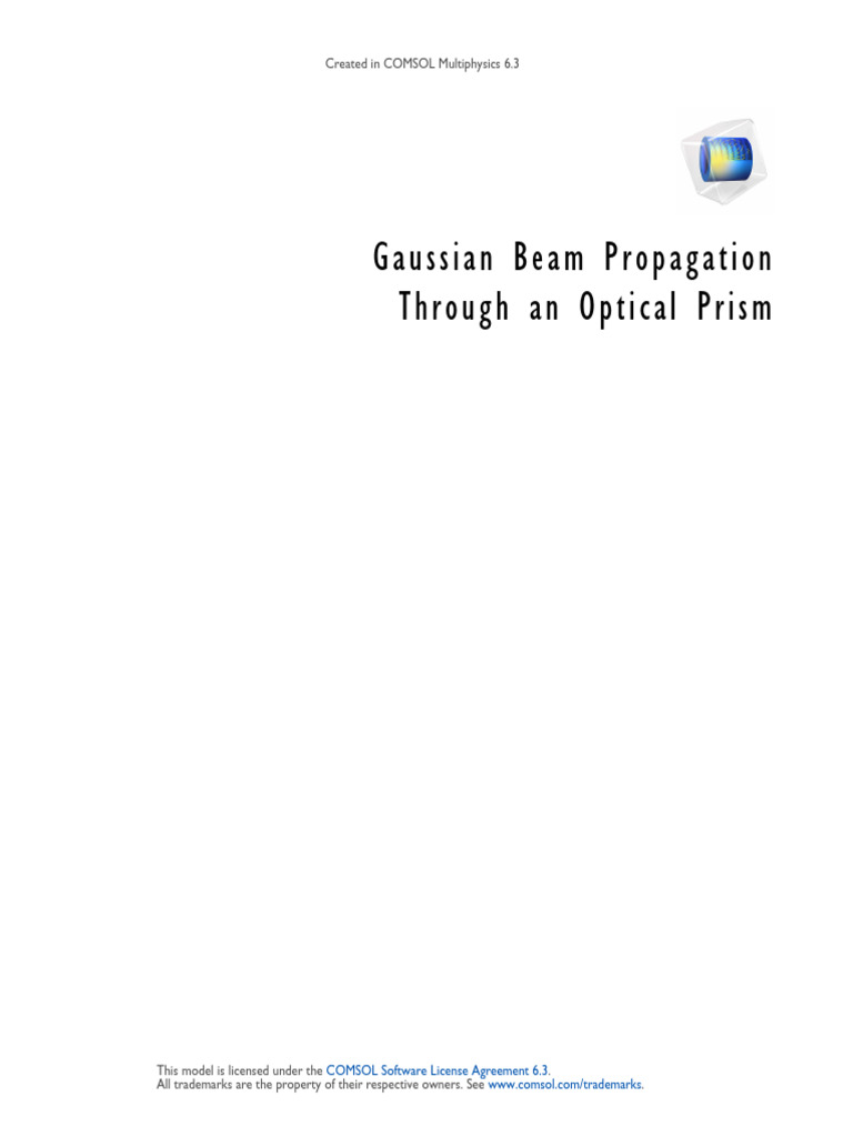 Models - Woptics.gaussian Beam Propagation Optical Prism | PDF | Waves ...