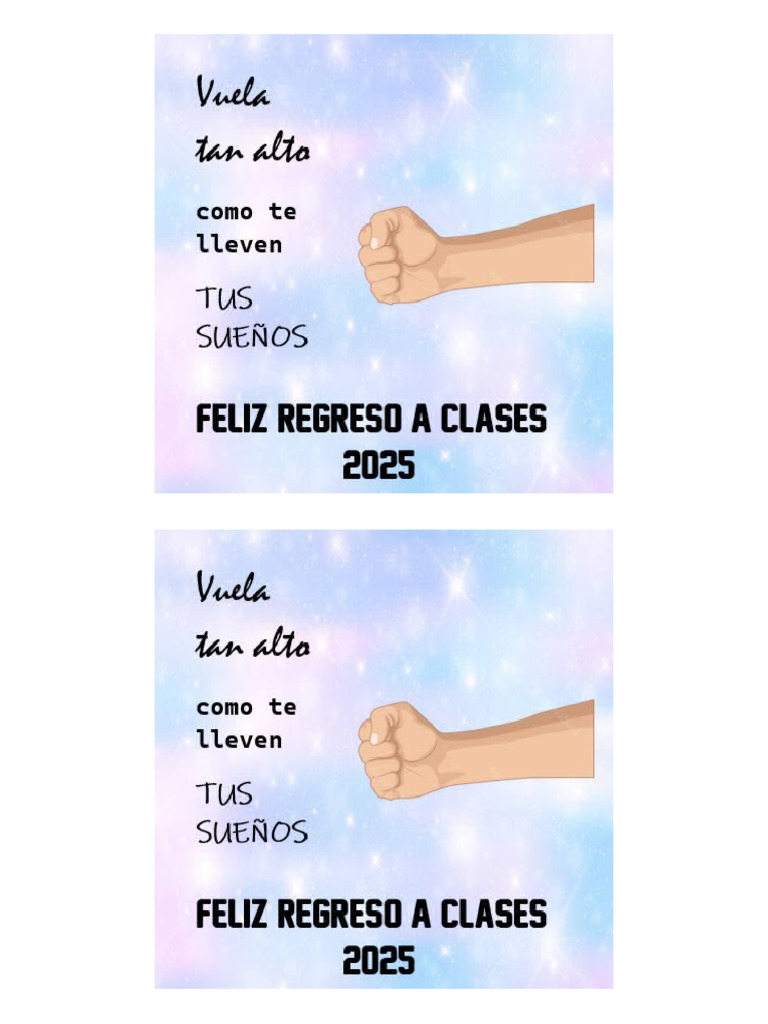 Regalito Primer Día de Clases | PDF