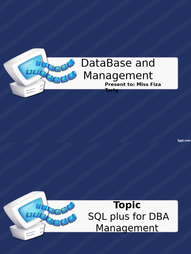 SQL*Plus DBA Commands and DBCA Guide | PDF | Databases | Data Management
