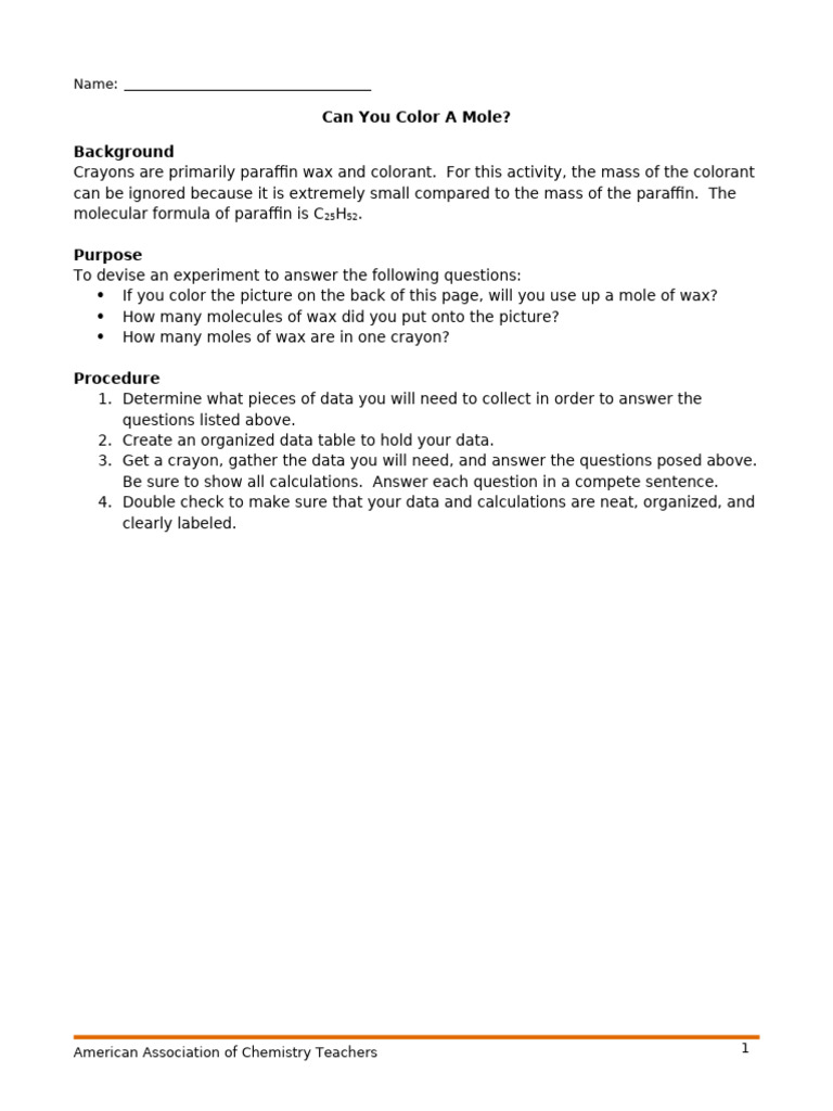 Activity Crayon Student | PDF