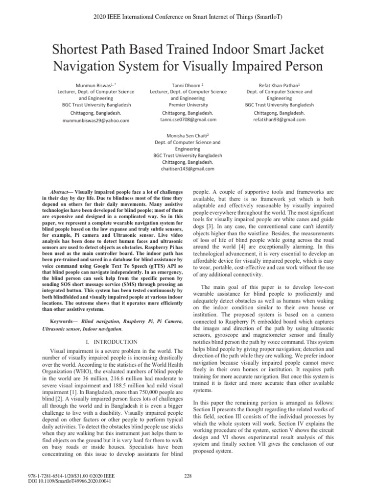 REF01 | PDF | Visual Impairment | Navigation
