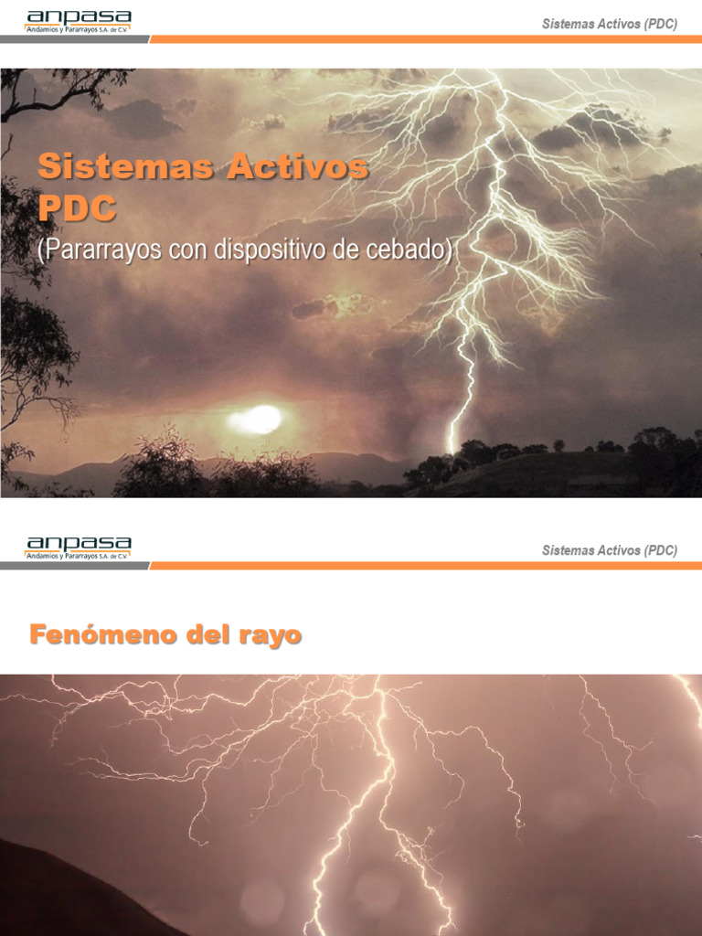 Capacitación - Sistemas Activos PDC - 2024 | PDF | Relámpago | Electricidad