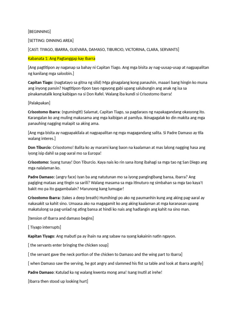 Noli Script Finally Done | PDF