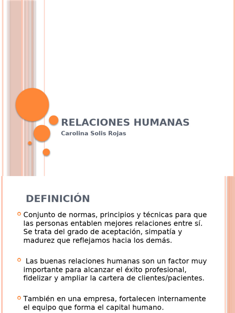 4 Relaciones humanas | PDF