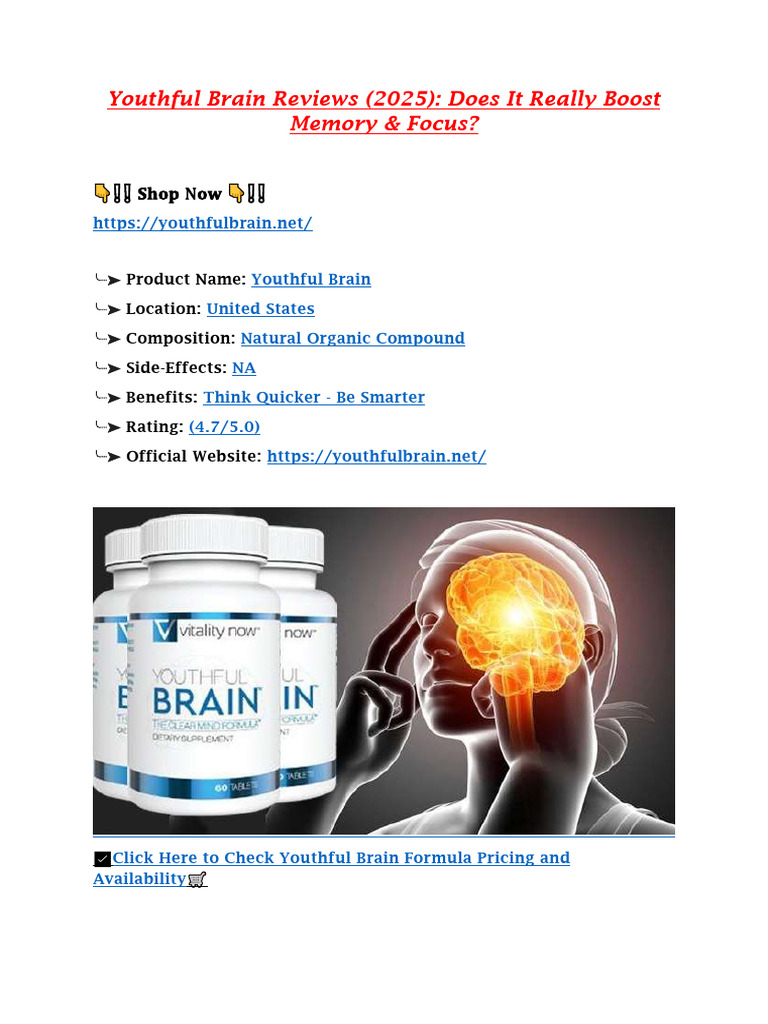 Youthful Brain: Memory & Focus Review | PDF | Brain | Dietary Supplements