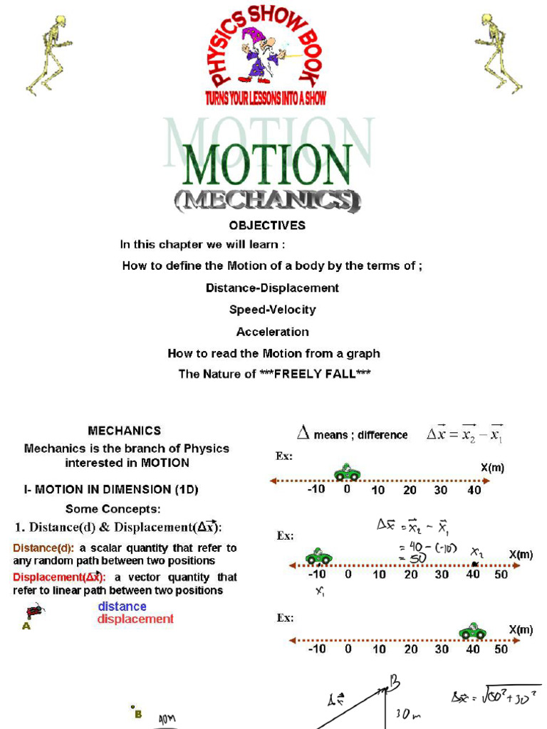 Motion in 1D | PDF