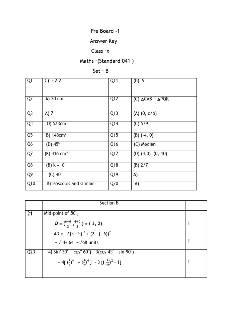Maths Standard - 10 - PB - MS - Set - B | PDF | Numbers | Prime Number