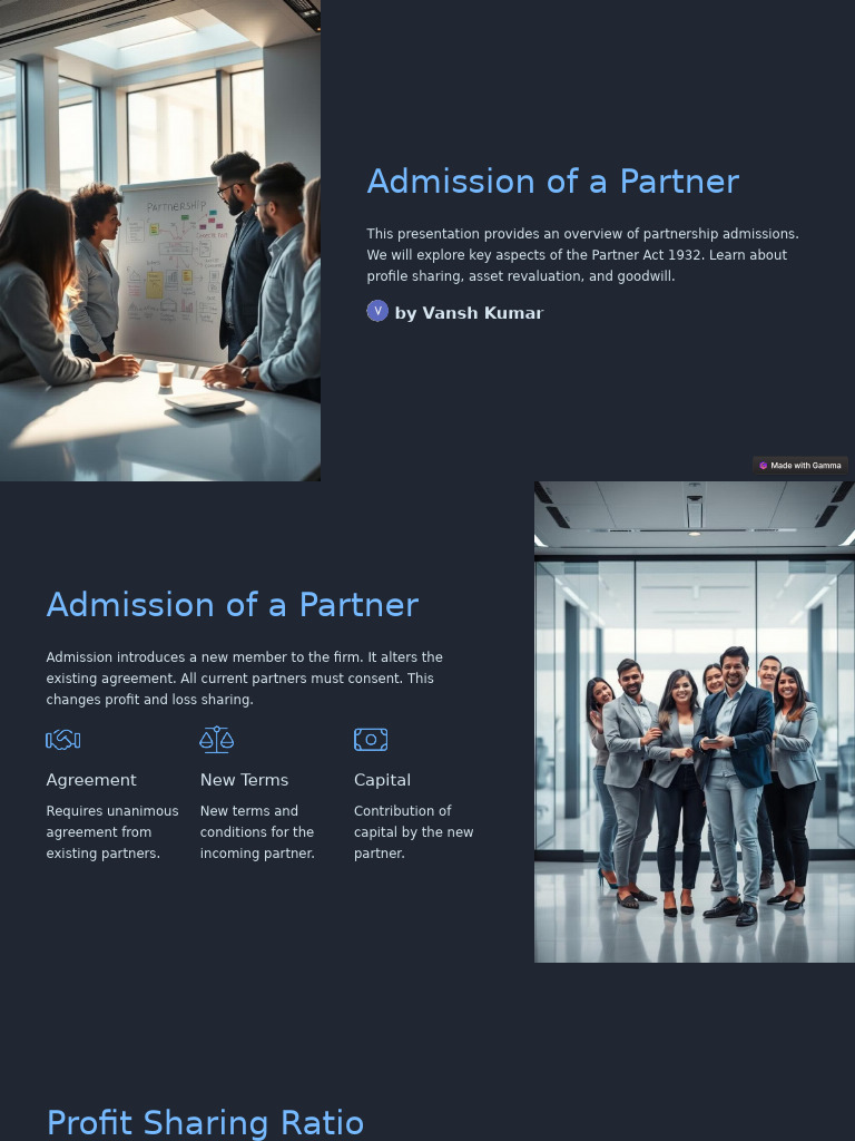 Admission of A Partner | PDF