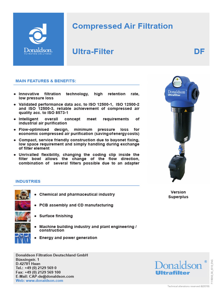 DF-Ultra-Filter-Industrial-Filter-Housings | PDF | Filtration ...