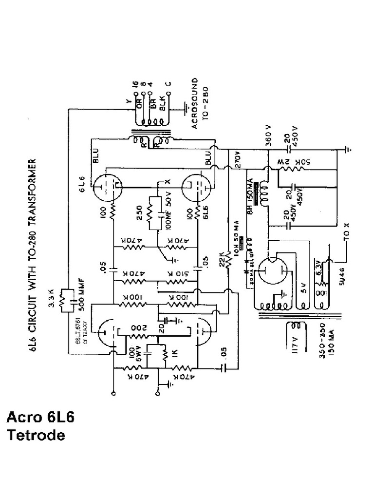 Acrosound-280_6L6-pwr-sch | PDF