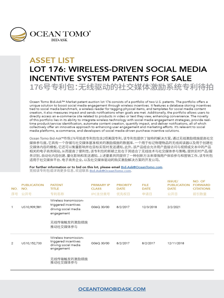 Social Media Incentive System Patents | PDF | Cyberspace | Information ...