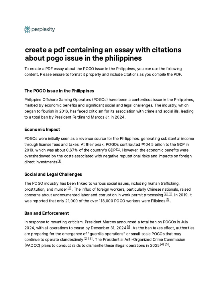 POGO Ban and Its Implications in the PH | PDF | Crimes | Crime & Violence