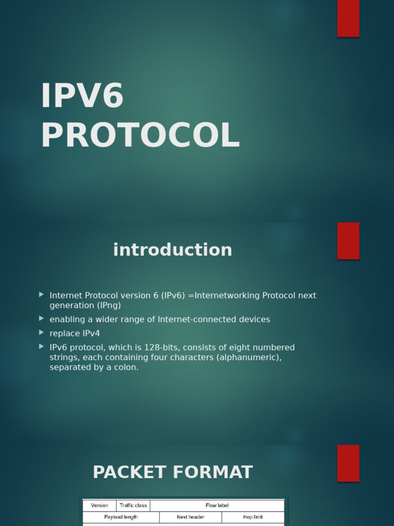 IPV6 PROTOCOL | PDF