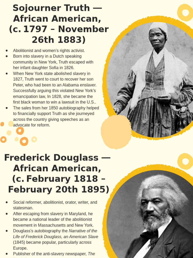 Notable African American Abolitionists | PDF